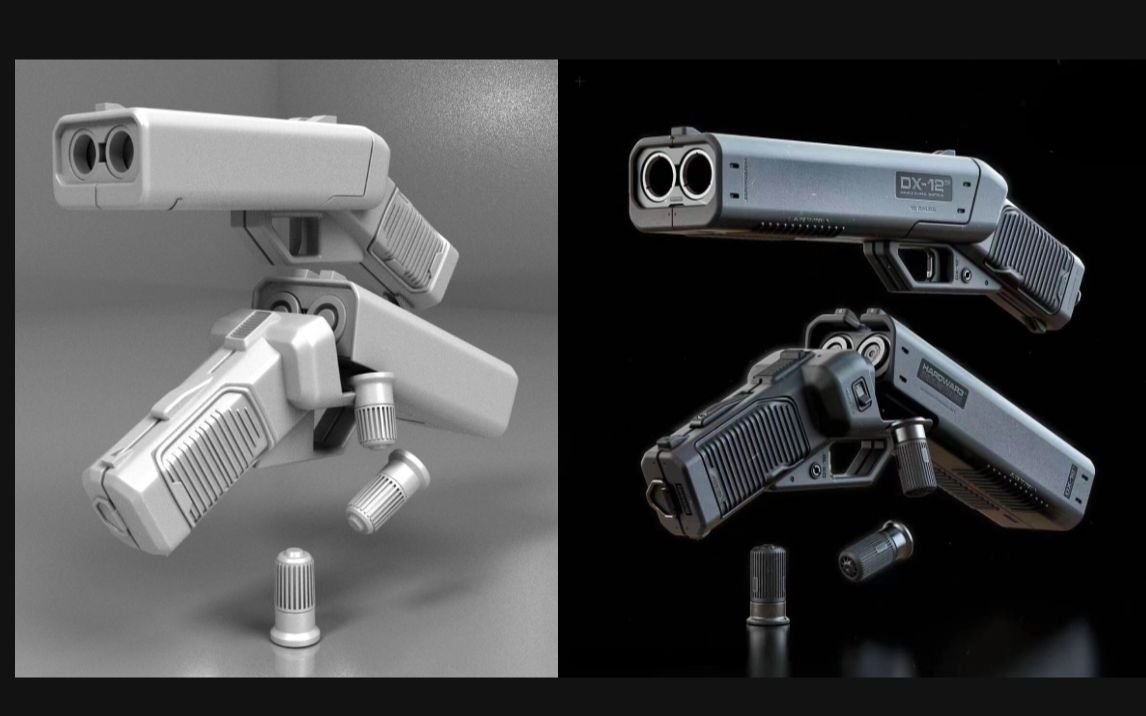 【MAYA枪械建模教程】这枪看着有点眼熟啊,原来是“人民英雄”用过...