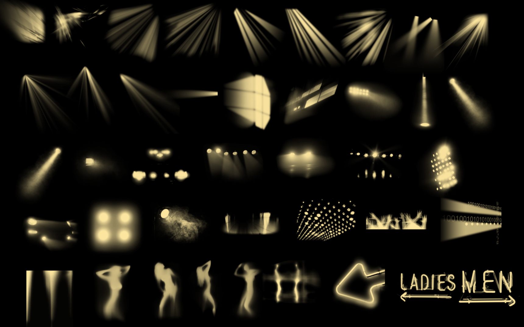 笔刷分享丨灯光特效笔刷,需要做灯光效果的小可爱可以用哦,特别方便,...