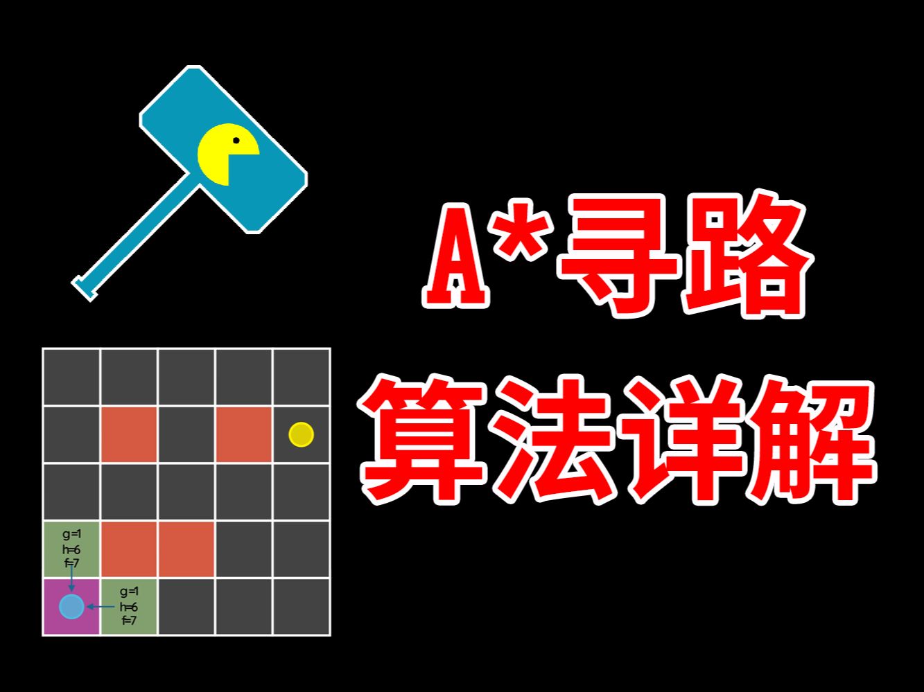 算法解析喂饭教程(一) 大名鼎鼎的A星寻路