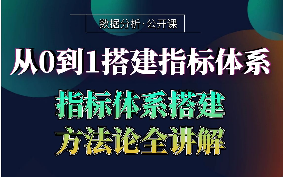 面试被问指标体系如何搭建,该怎样回答?| 1小时带你了解&搭建指标...