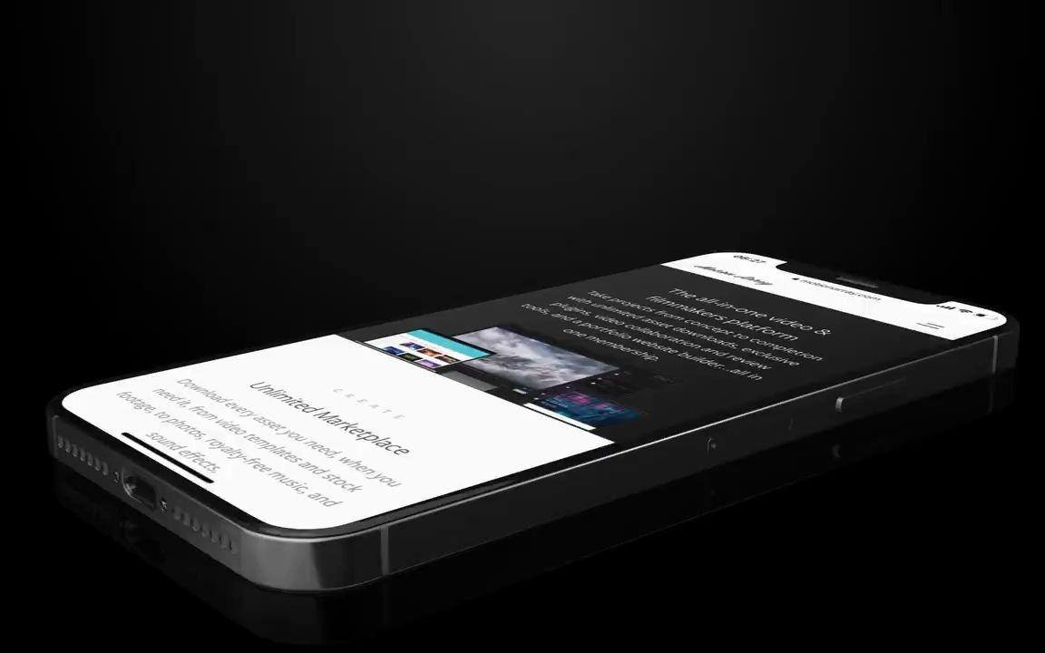 时尚的手机网站宣传AE模板