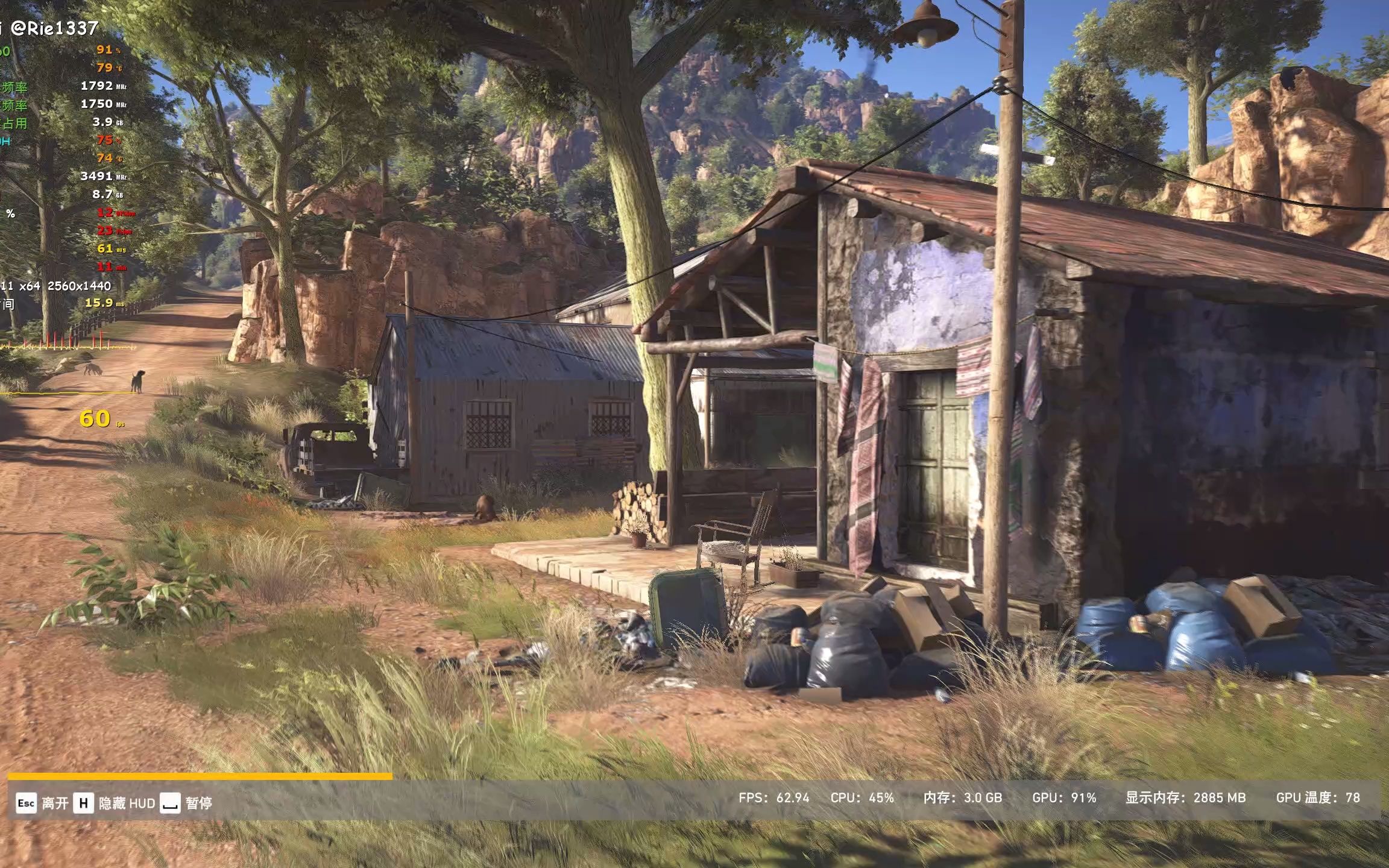 5年前的幽灵行动荒野 4年后的3060都带不动!优化太差了