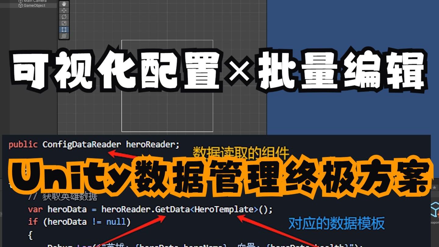 【独立游戏必备】一个人顶一个团队!这个Unity配置工具让我开发效率...