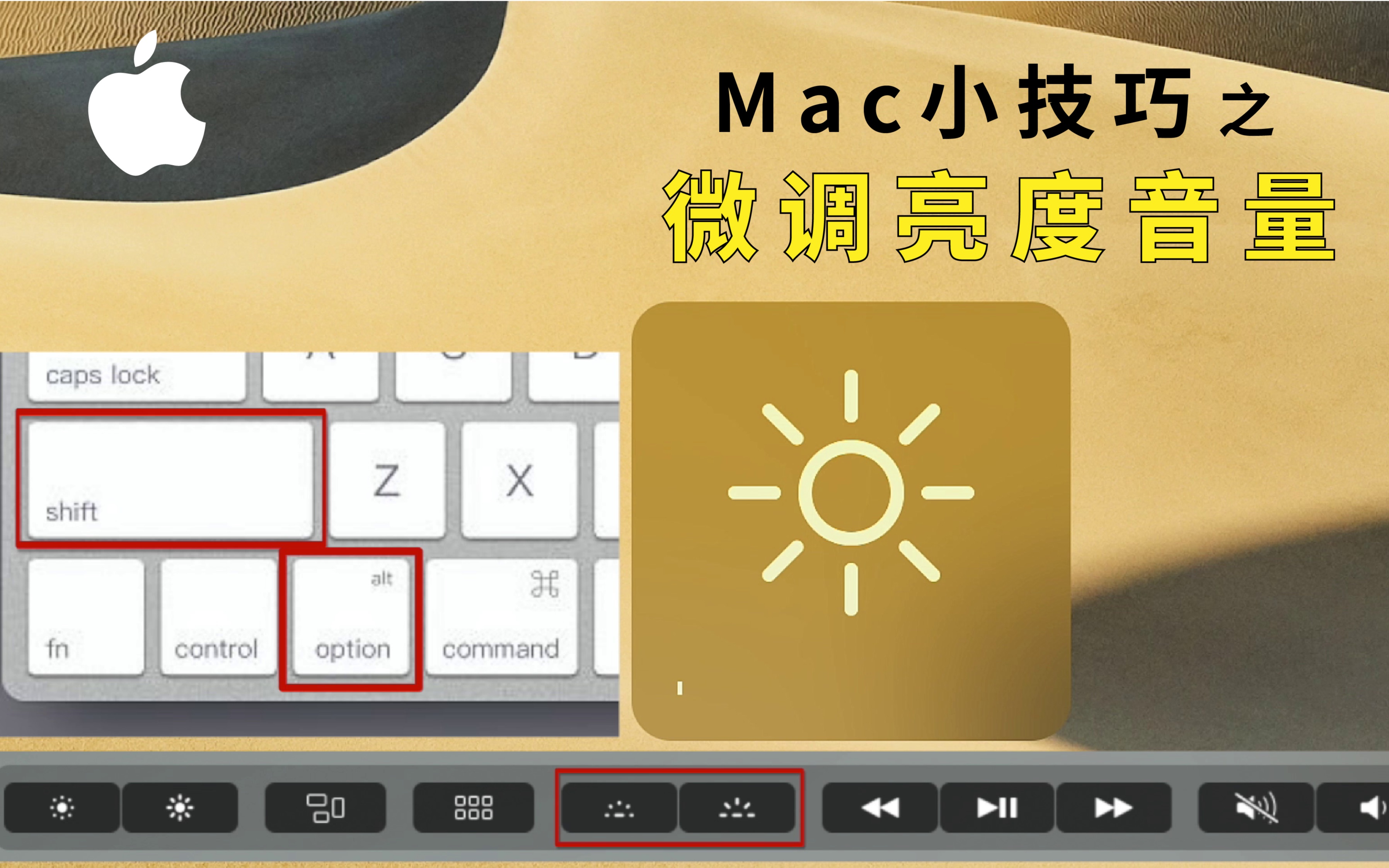 「Mac小技巧」微调亮度音量