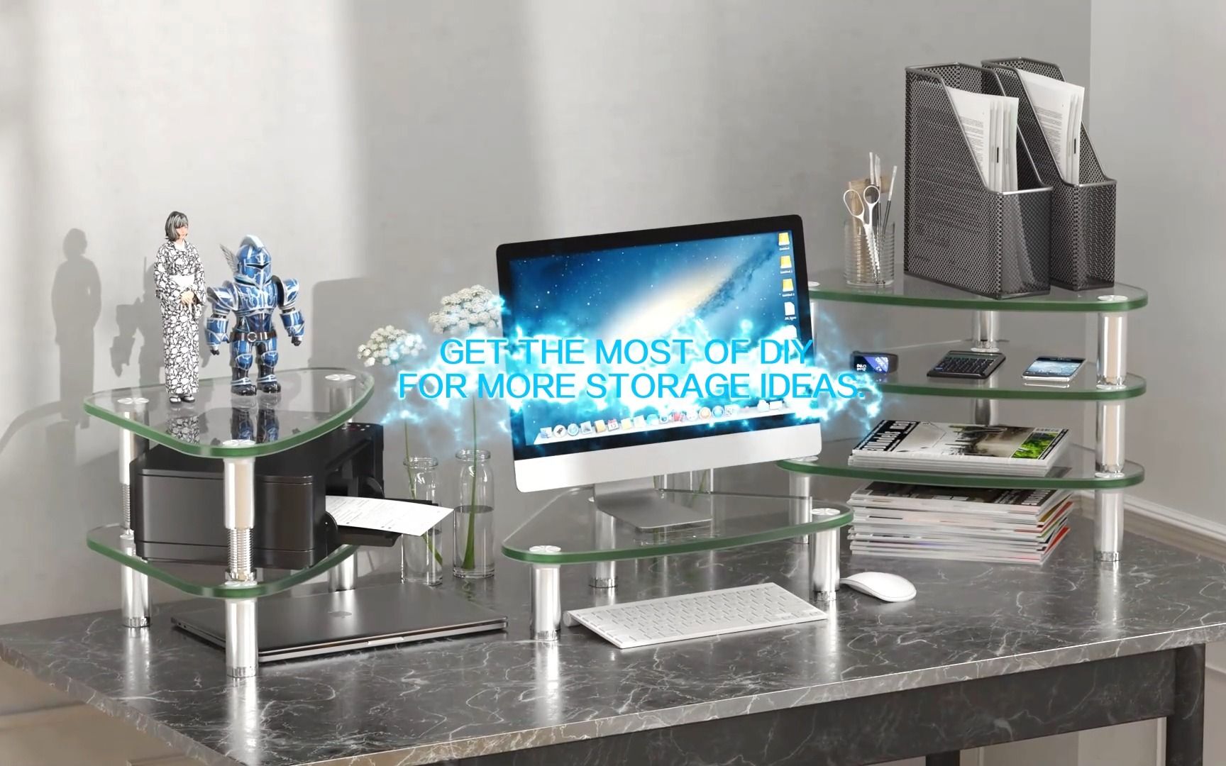 三角形显示器支架 产品视频 动画渲染 C4D+OC+AE制作 用于亚马逊