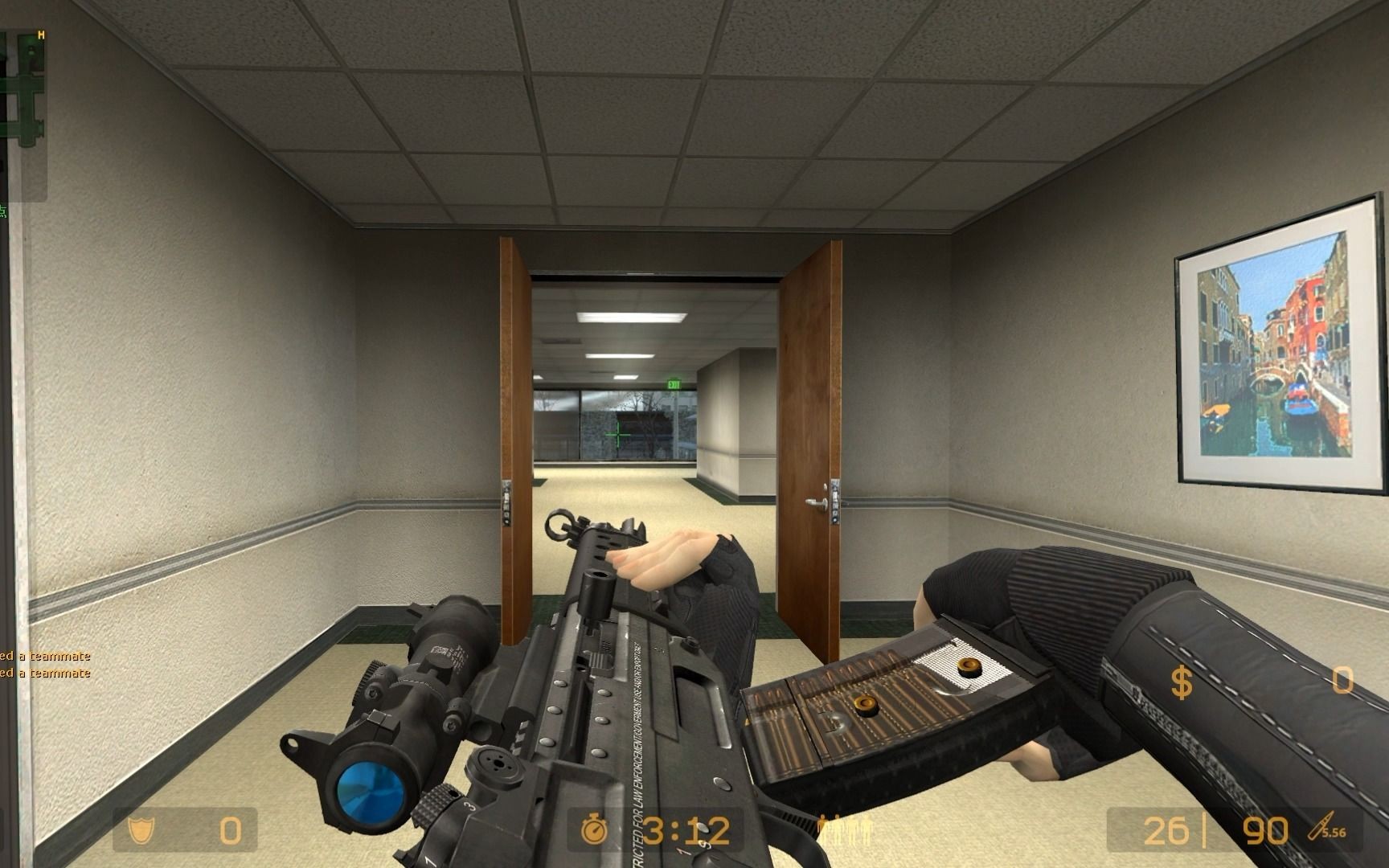 cs起源美女版-更换高清材质大厅界面和手臂