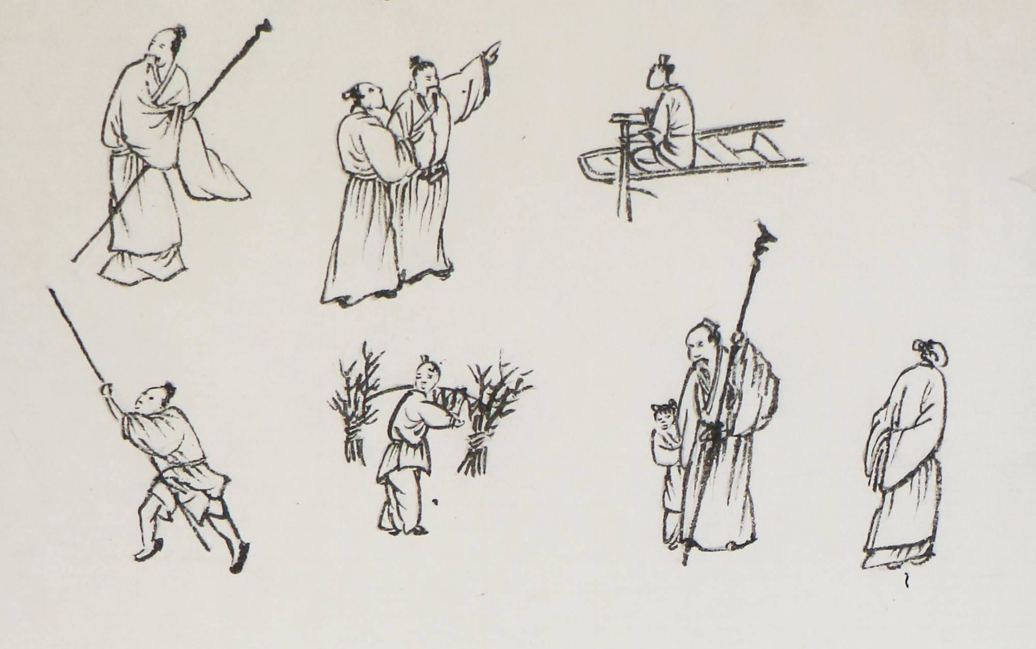 【国画基础】人物超简单画法,一学就会!(1-4讲)