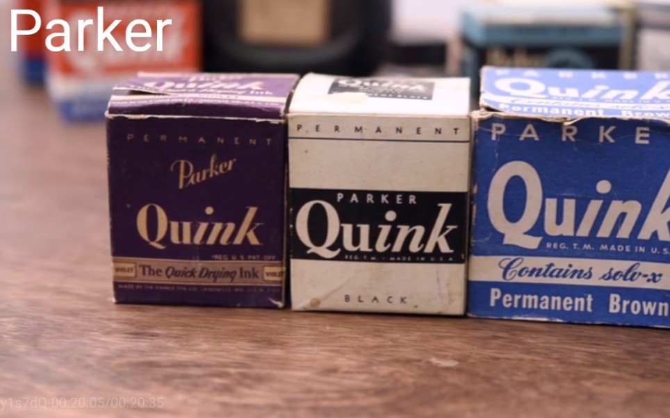 【派克】古董钢笔墨水合集
