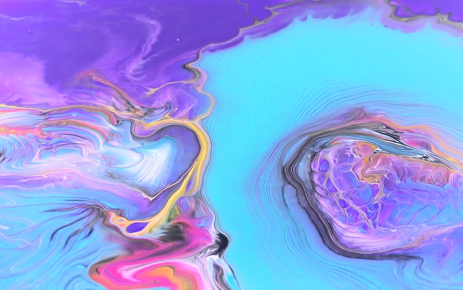 国外流行的流体画教学教程,0基础轻松学,大人熊孩子都爱玩