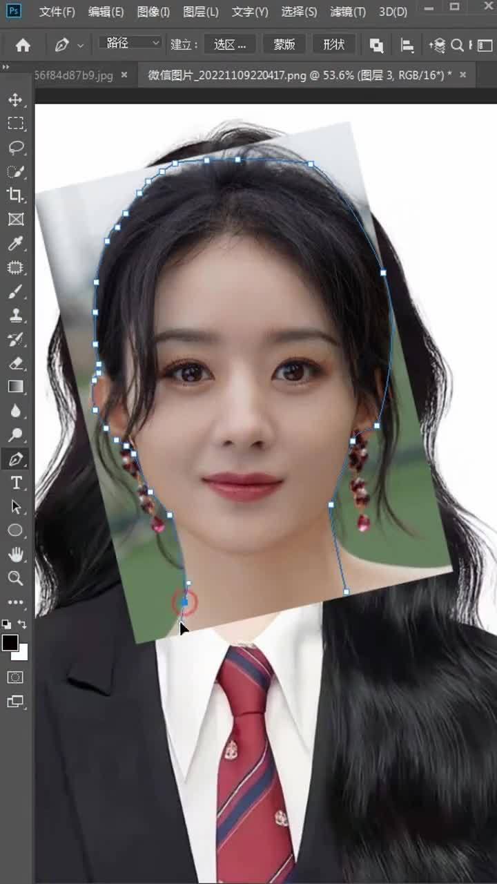 ps修图Ps证件照模版修图前后照片换脸pS修图强大p图和成pS照片...