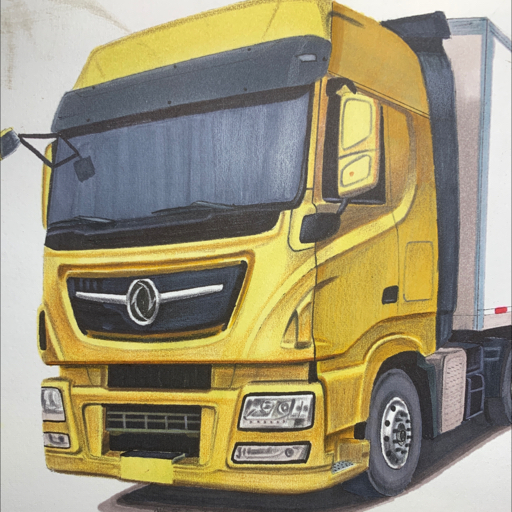 爱画卡车 