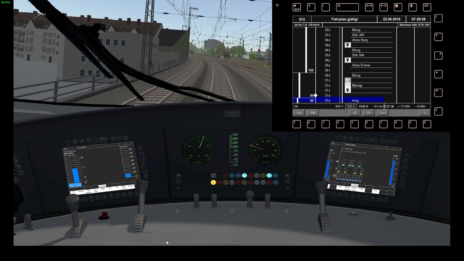 【自制】Zusi3德国高铁高仿真模拟(非TS) ICE3杜塞-科隆 全程最高200