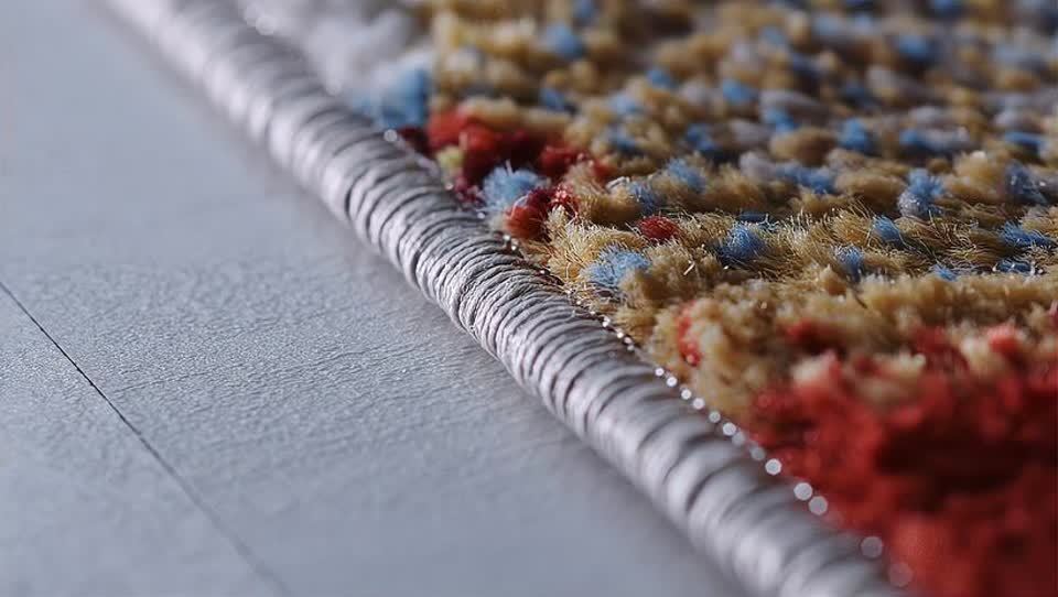 手工编织废旧毛线,打造个性化地毯