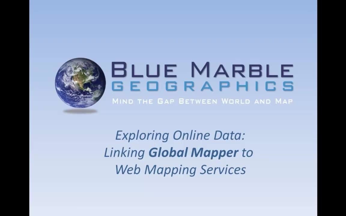 Global Mapper - - 在线数据源(自用)