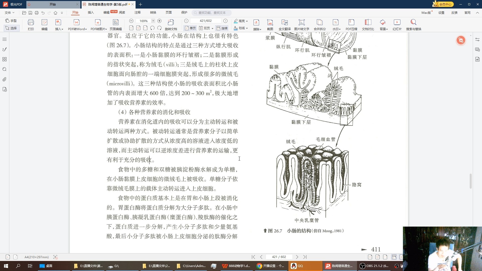 25-26 脊椎动物结构功能 营养消化【生物学综合】考研中科院(888)...
