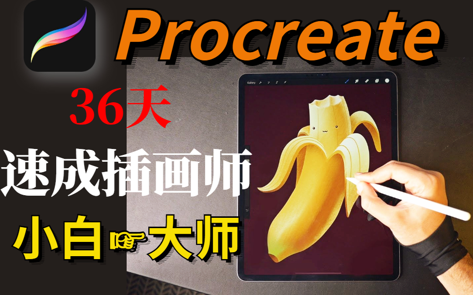 【procreate教程】36集付费机构VIP课程,帮你解决99%的零基础问题!