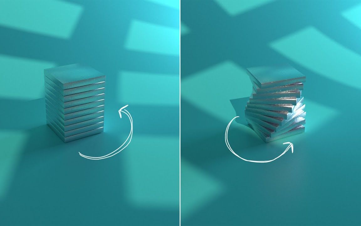 C4D+Redshift旋转循环小动画