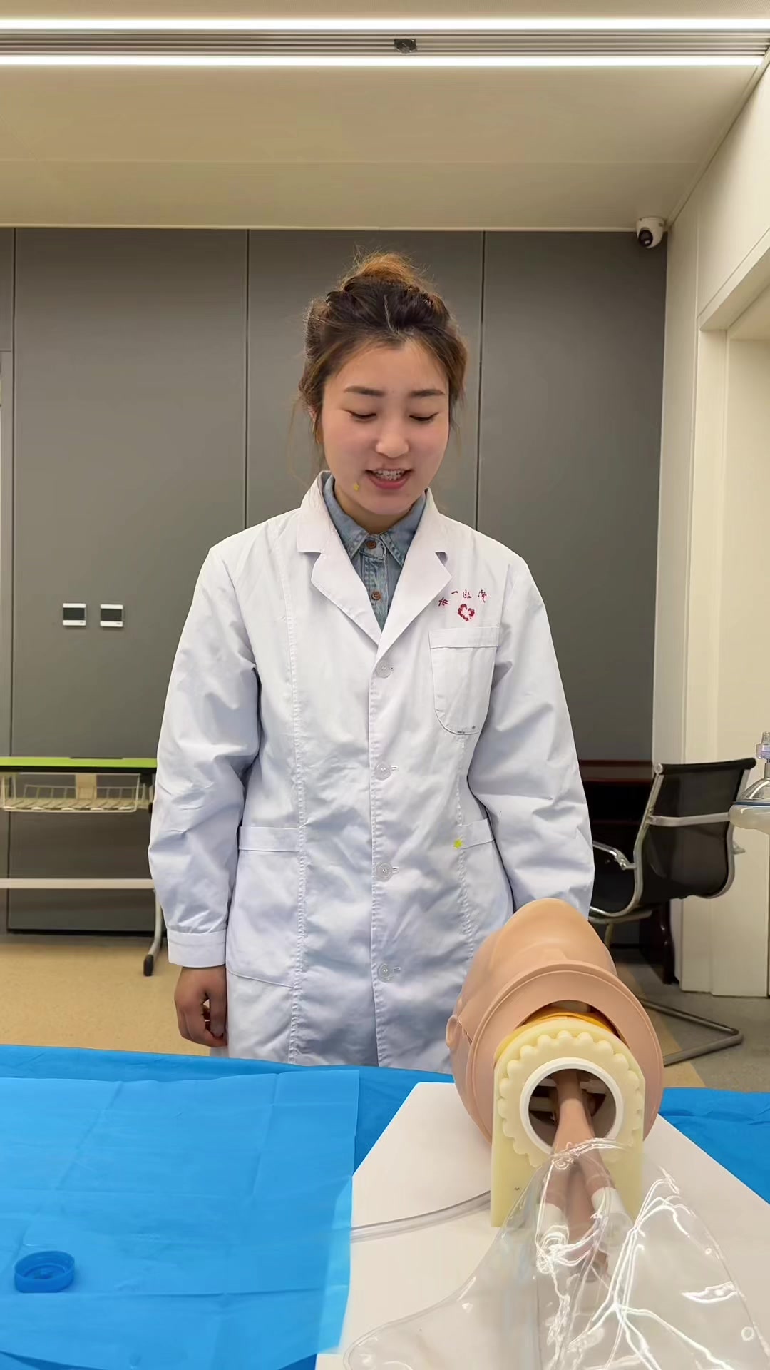 气管插管。这不轻轻松松又学会一项急救技能 #医学生 #医生日常 #...