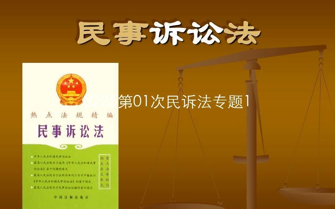【法学】民事诉讼法专题
