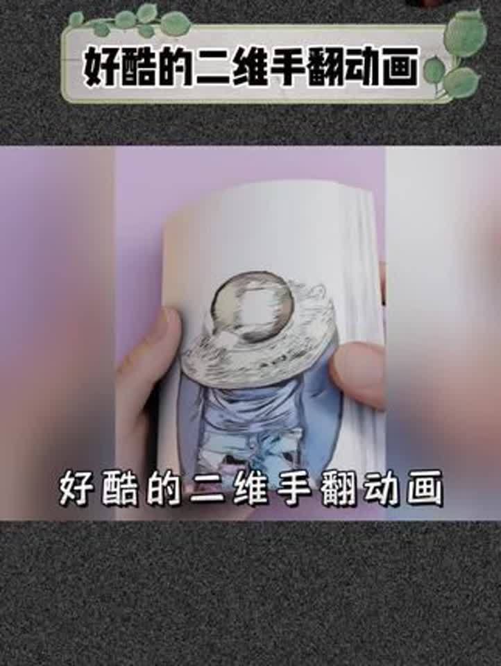 好酷的二维手翻动画!
