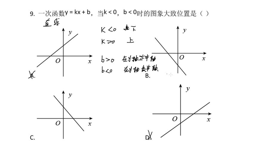 专题训练:一次函数图像