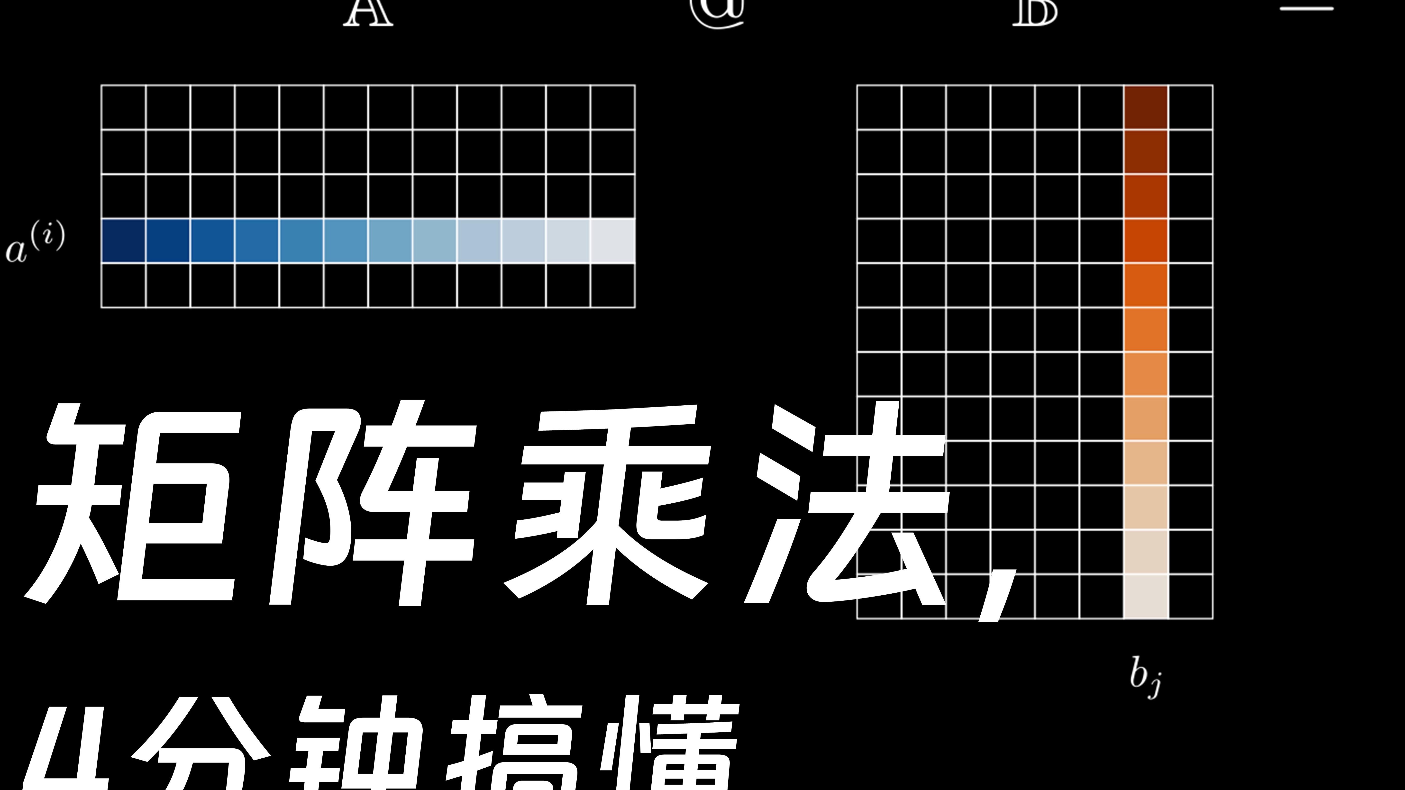 2.4 矩阵乘法,4分钟搞懂 | 数学不难:线性代数