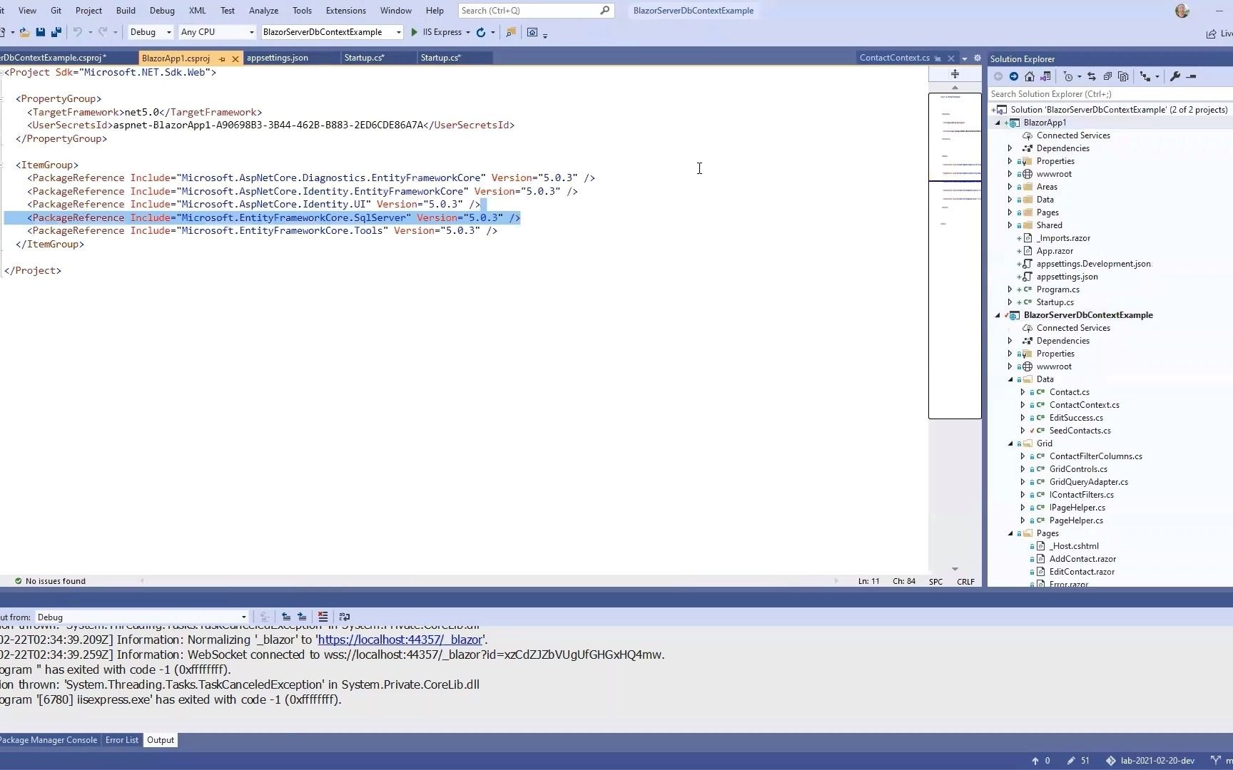 Blazor EF Core - 010 改用微軟SQL server