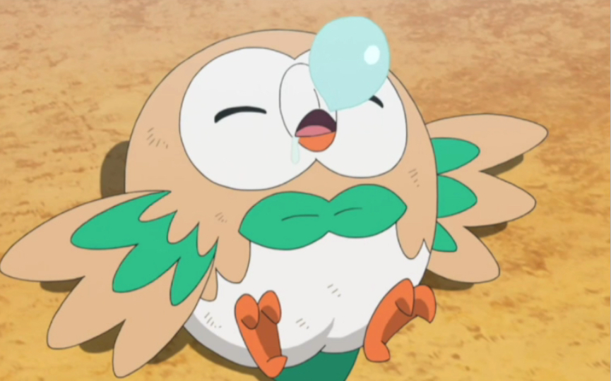 宝可梦 木木枭VS狙射树枭 打到一半睡着了?!