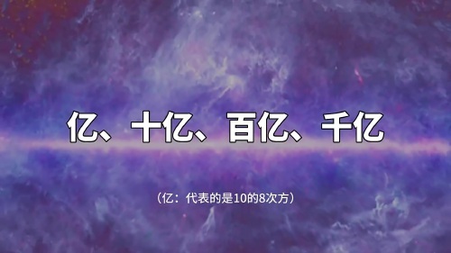 宇宙最大数量词你知道是什么吗 亿后面还有很多!