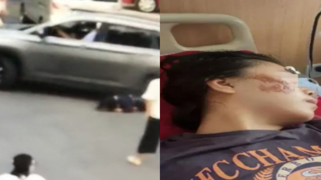 一男子驾车反复碾压前女友,警方通报:女子无生命危险