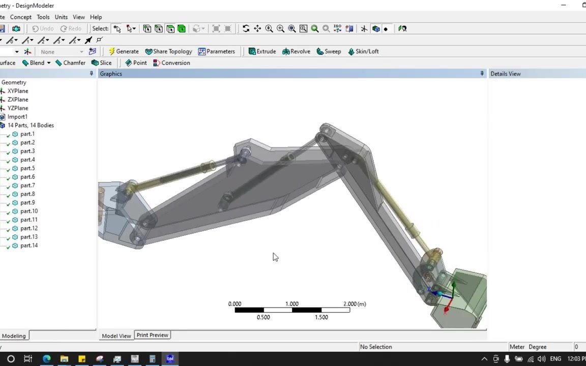 基于Ansys Workbench的挖掘机刚体动力学分析
