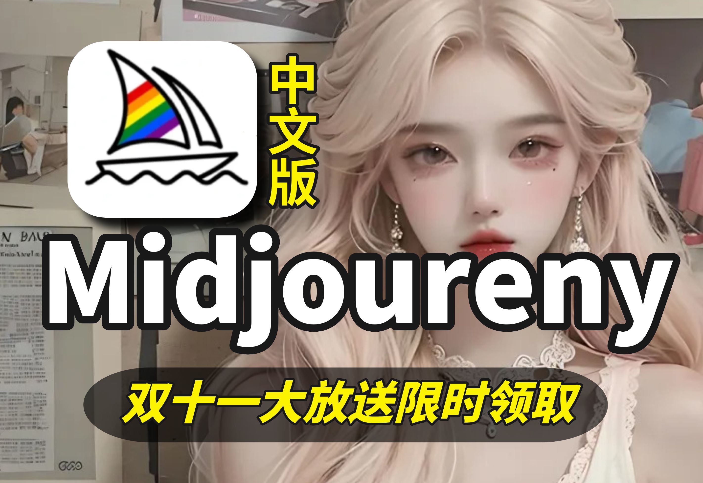 双十一大放送~限时免费的全球最牛AI绘图网站 Midjourney中文版教程,...