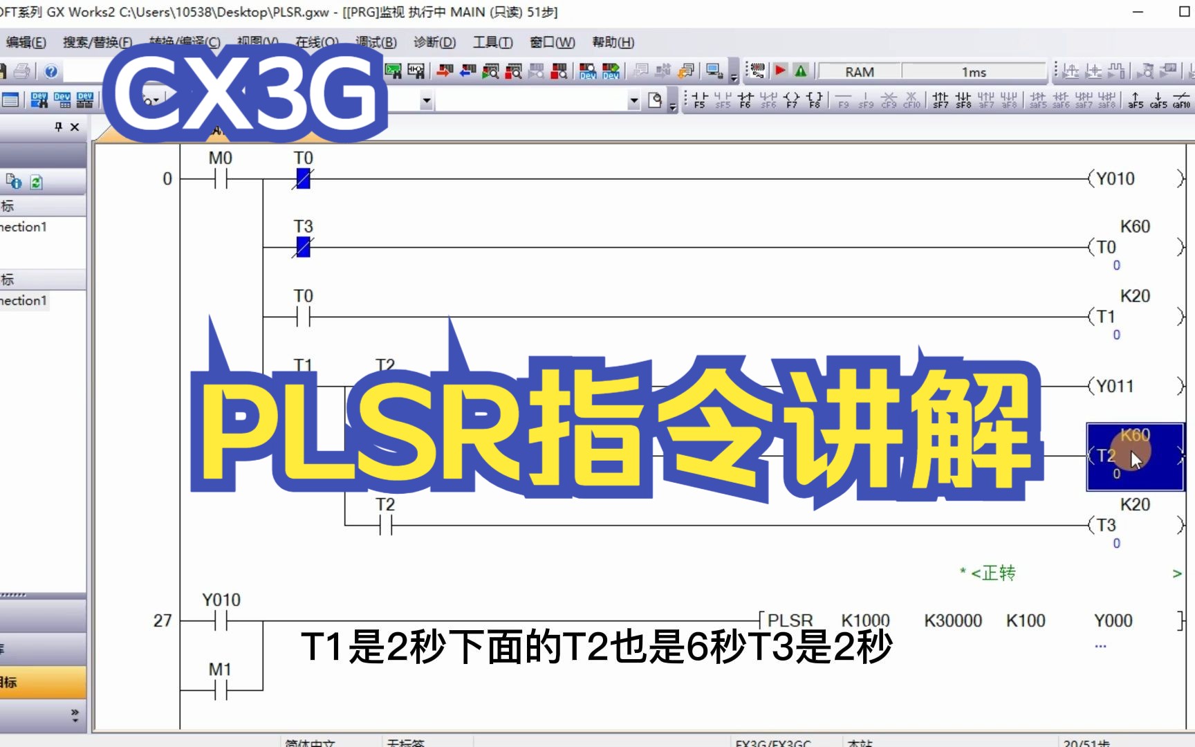 PLSR指令的用法