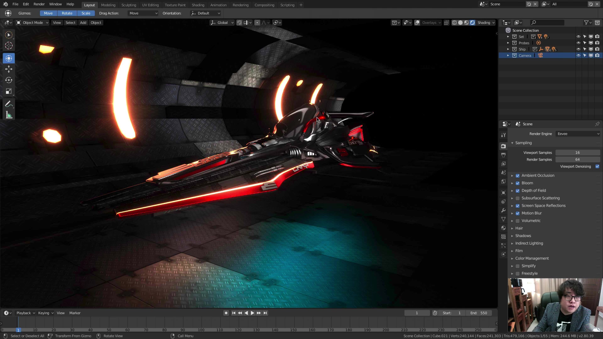 Blender 2.8 | 06-01 Wireframe 线框显示模式