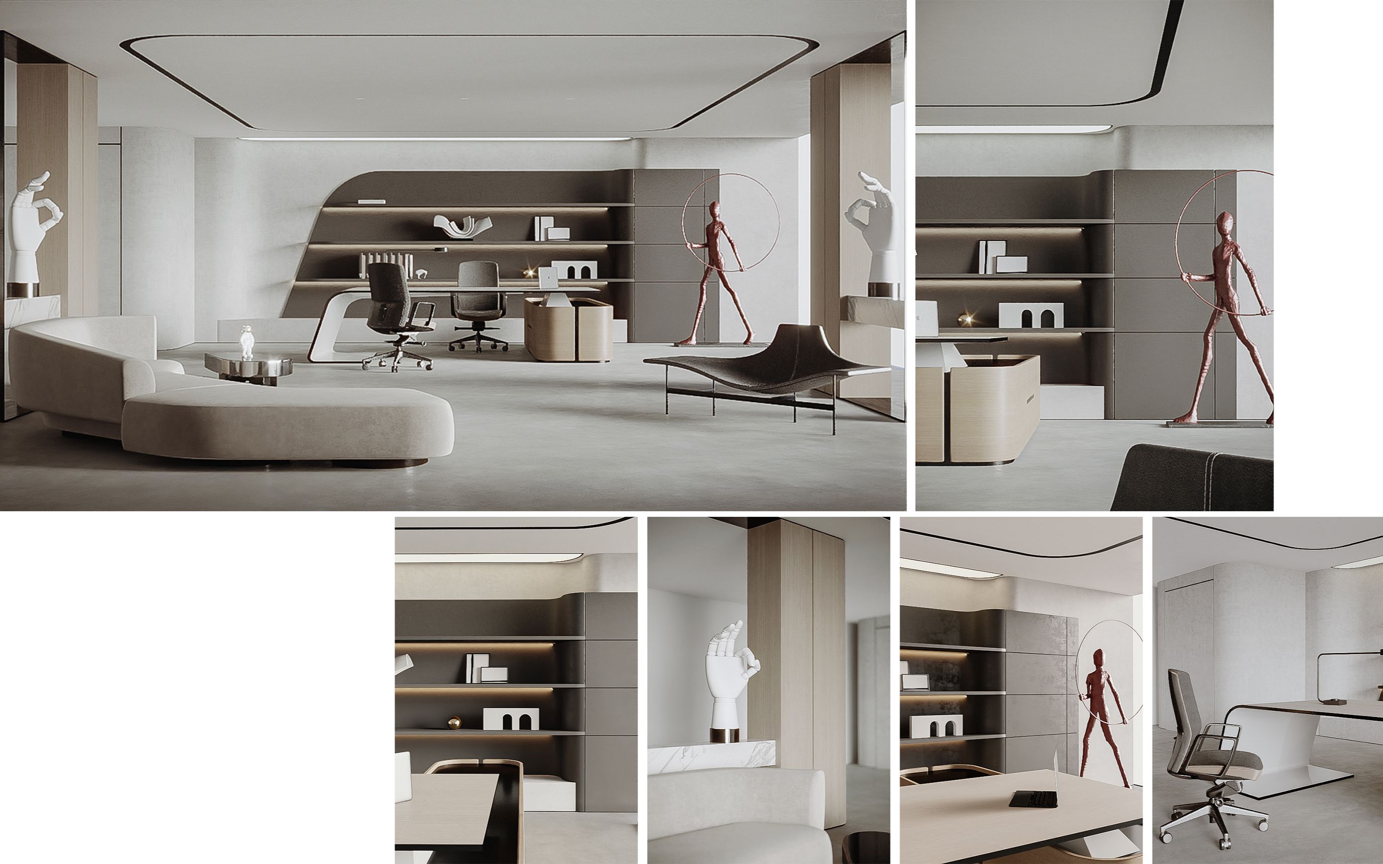 【CR6.0/CR7.0写实渲染教程-建E首页办公室】干净明亮通透的效果...