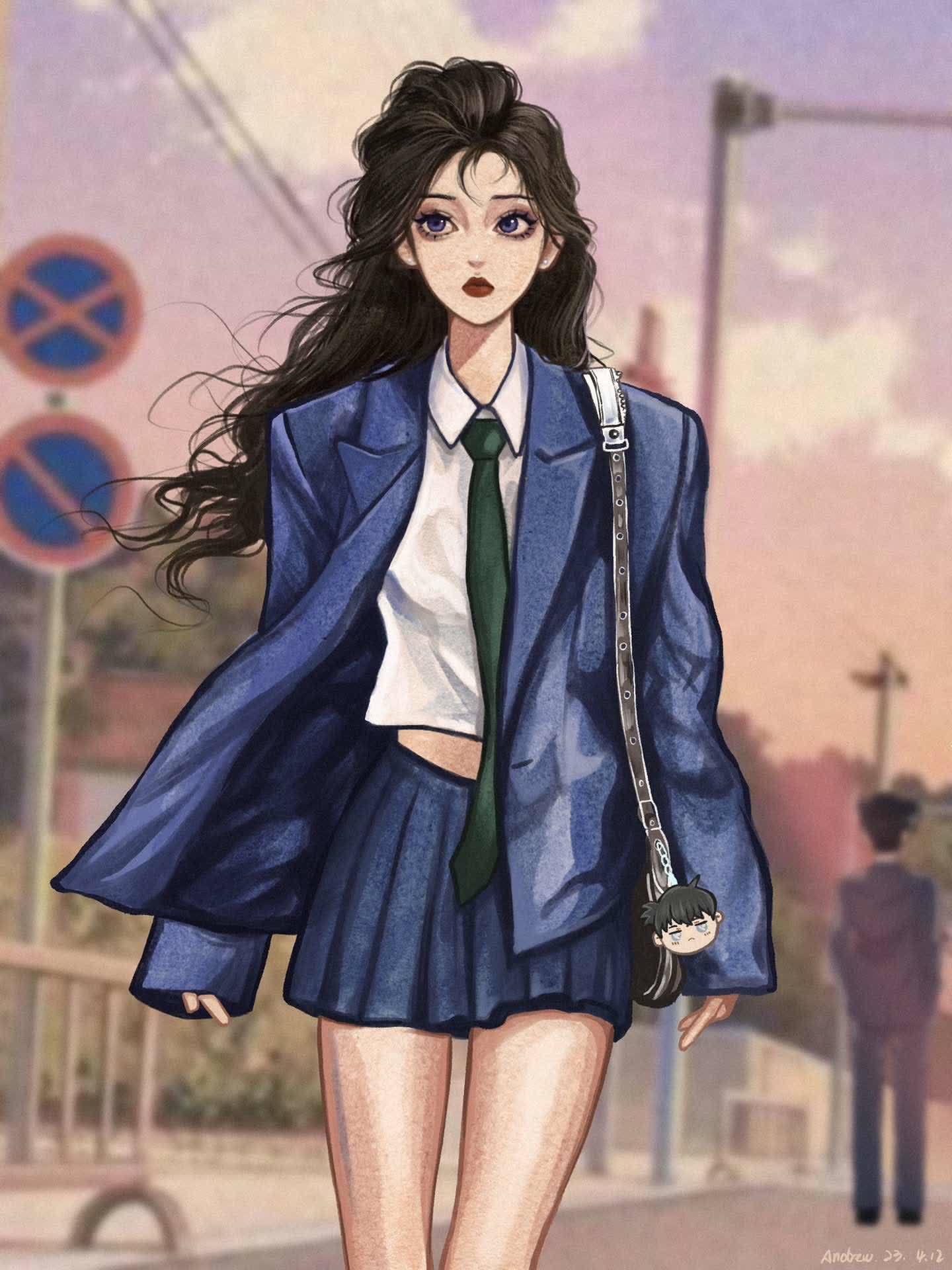 ...久,见面的时候就越开心啊"#名侦探柯南 #新兰cp #毛利兰 #画画 #手绘