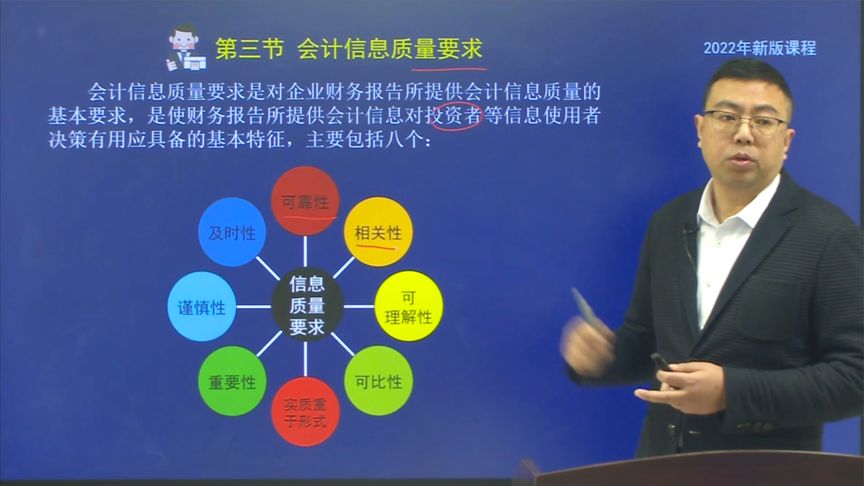 2022年初级会计实务第一章第三节会计信息质量要求@盛戈讲会计