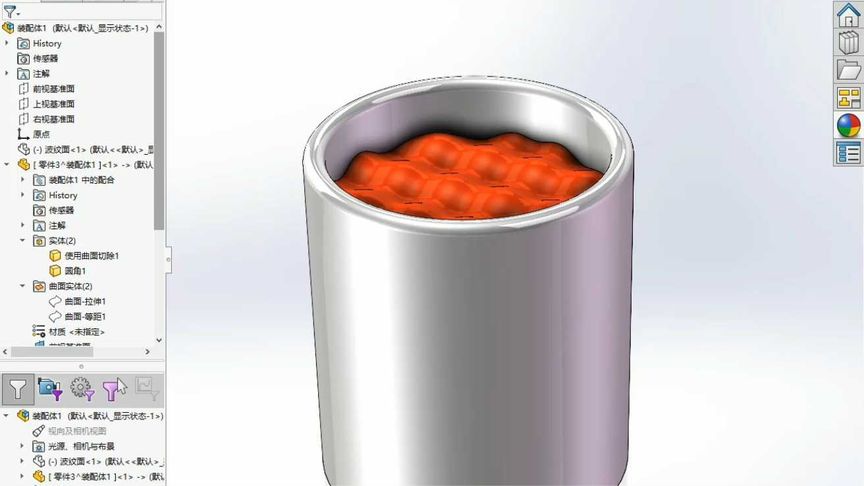 很多人不知道怎么用SOLIDWORKS做这种水流动画,一招搞定!