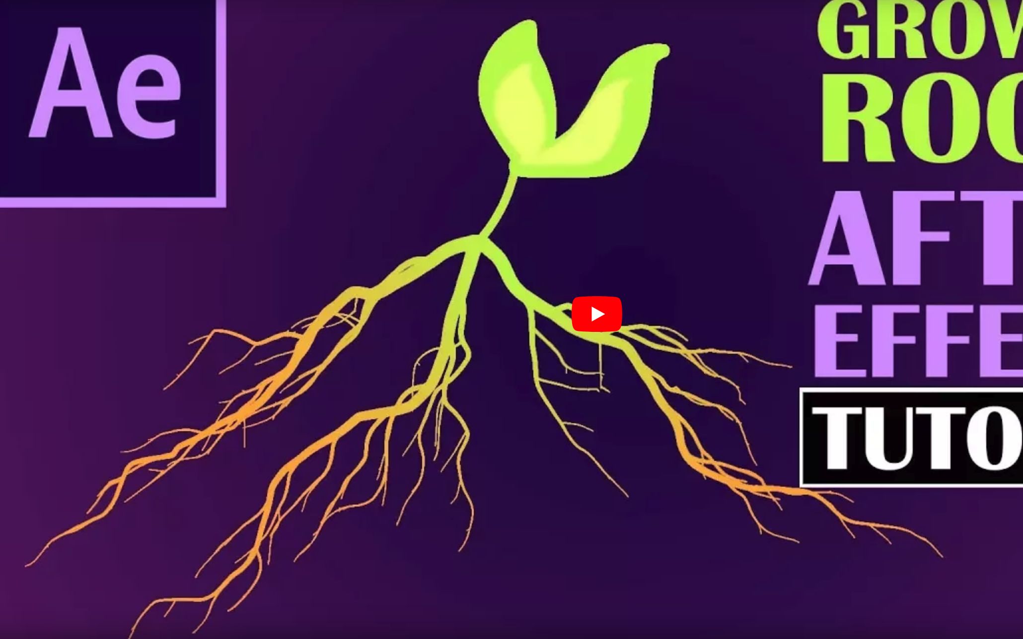 【神奇AE教程】什么?竟然这样做植物根生长动画!(MG动画技巧)