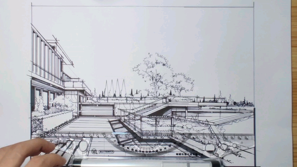 【每周教你一张效果图】建筑透视及结构细致如何塑造