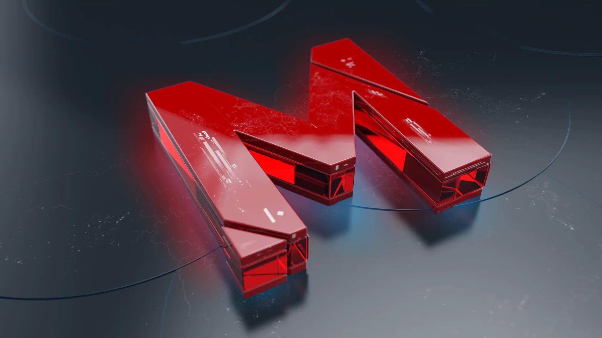 【C4D教程】C4D+AI制作酷炫的科技感3D字体渲染场景