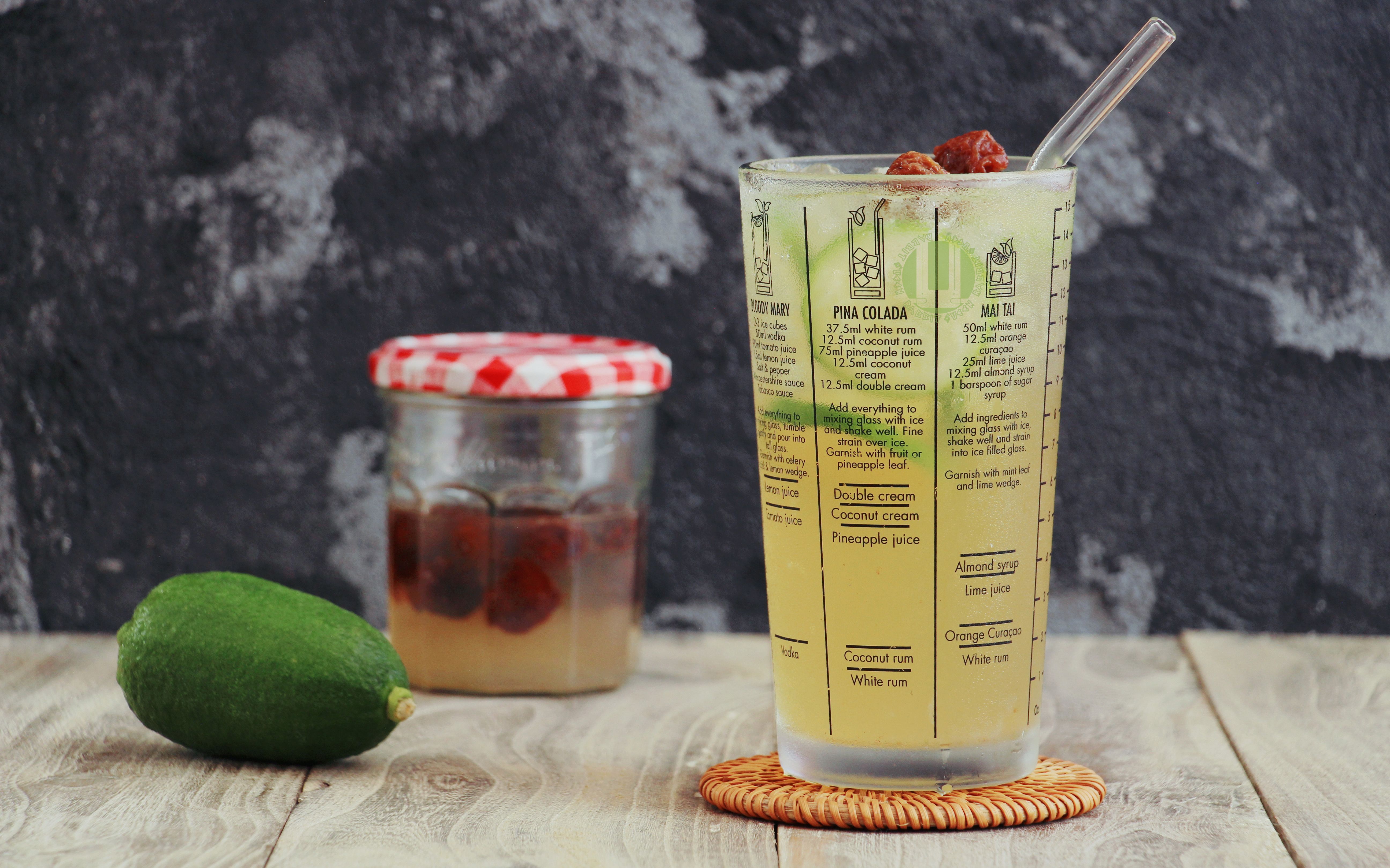 话梅手打柠檬茶(附话梅糖浆做法)