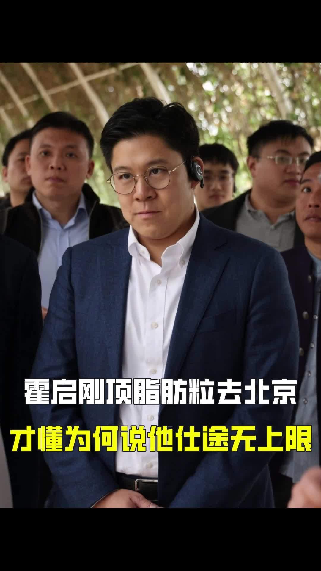 霍启刚顶着脂肪粒参加两会,才明白为何都说他仕途看不到上限