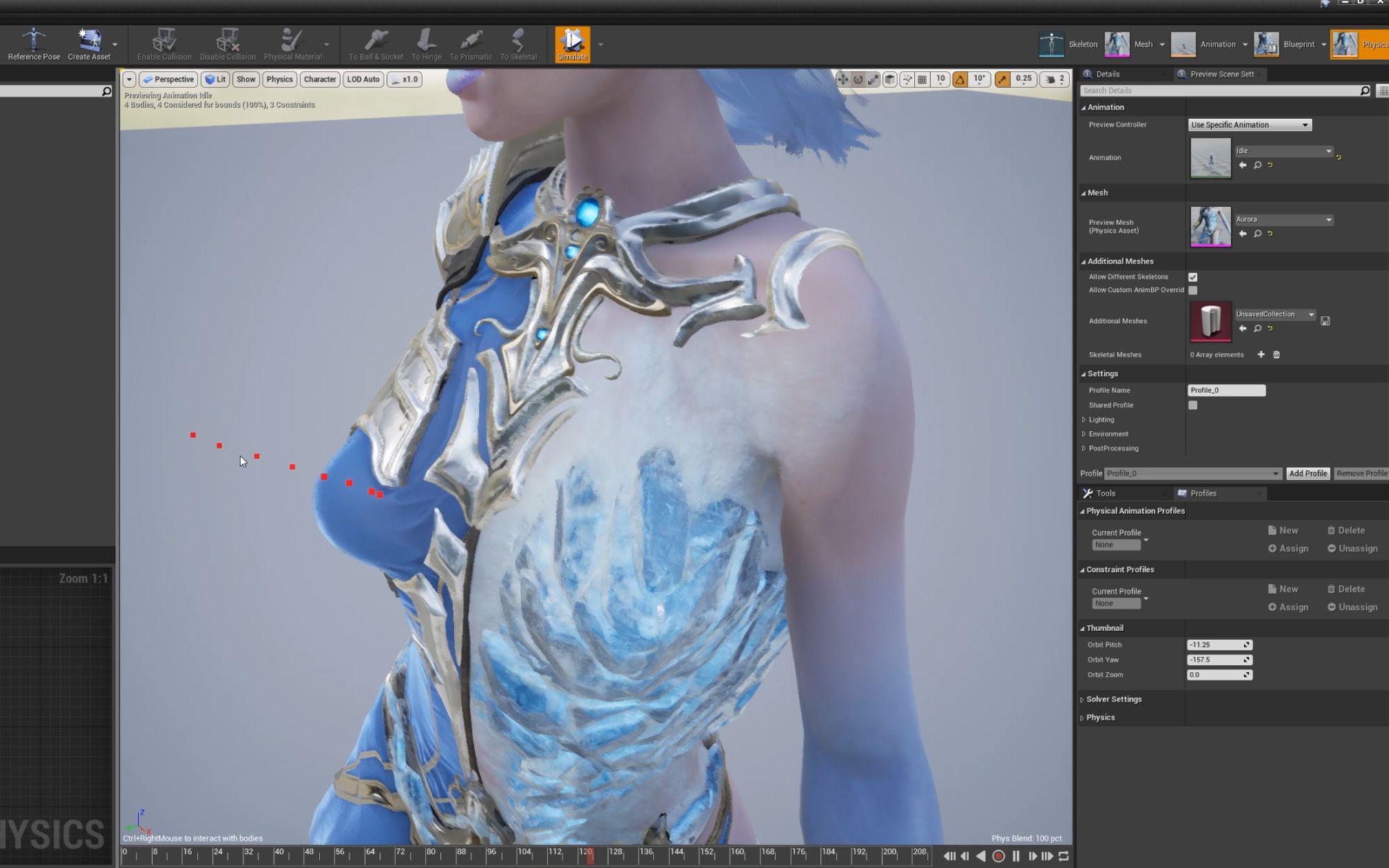【UE4】10分钟学会角色乳摇/臀摇,拾取物品IK和脚部IK动画