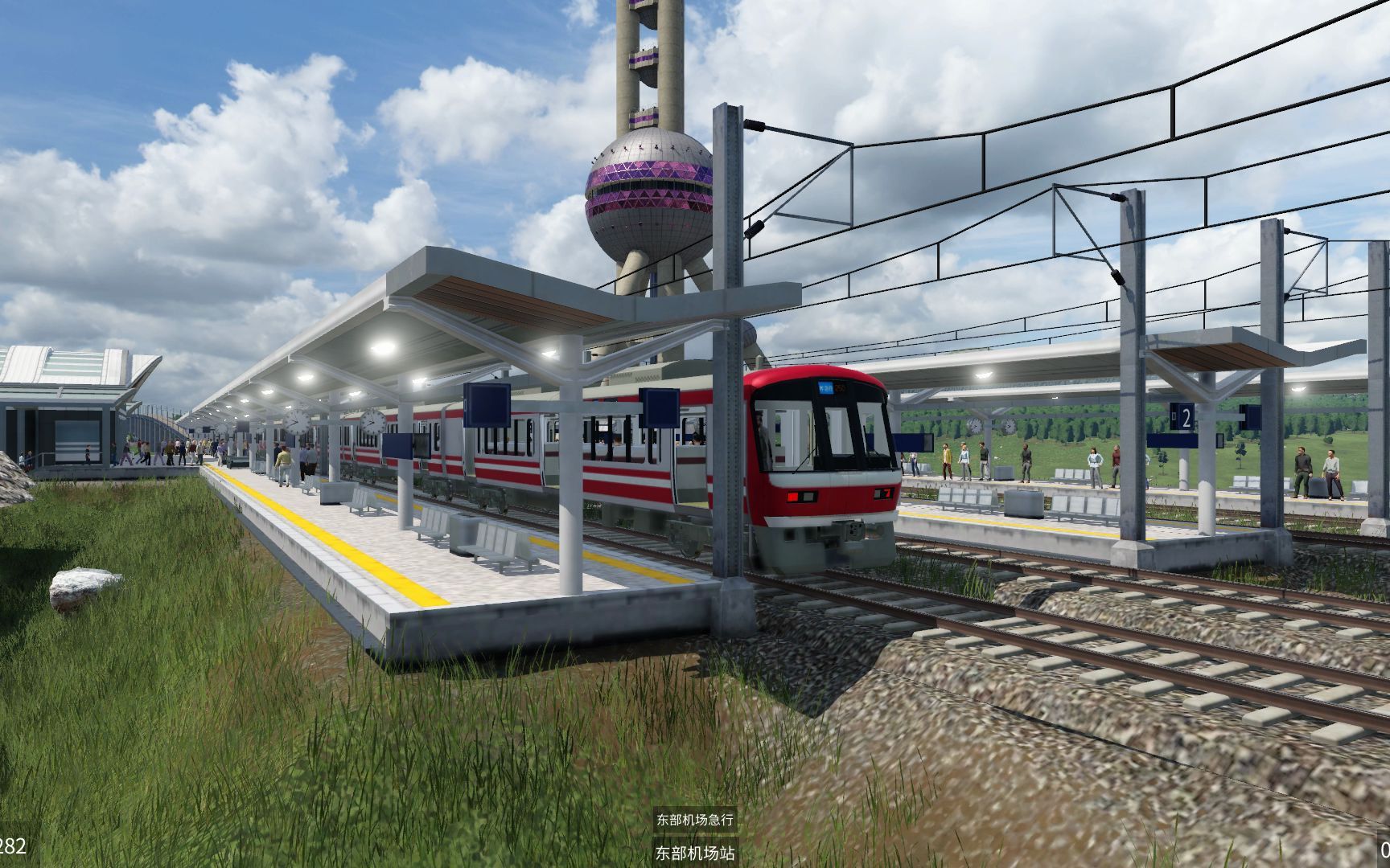 【Transport Fever 2/狂热运输2】 ——京急涂装列车上机场线运行