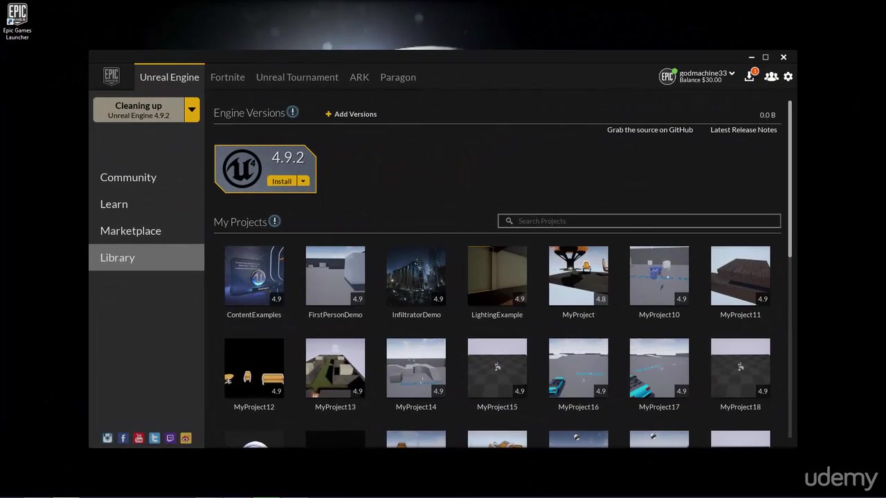 [英文无字幕] UE4 - Unreal Engine 4 The Complete Beginner's Course