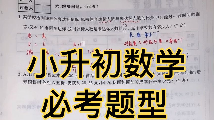 小升初数学 必考题型