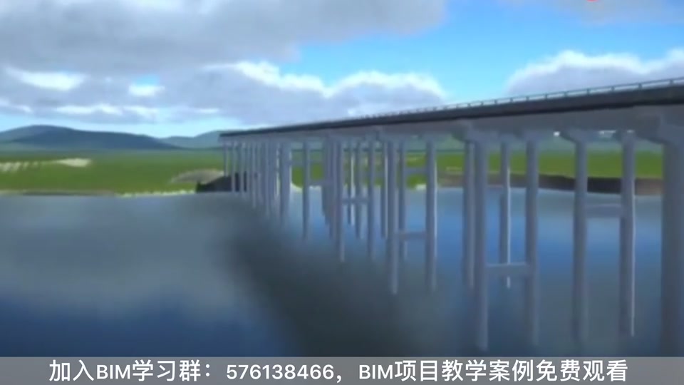 BIM动画漫游:长镜头带你俯瞰万米桥梁工程全貌