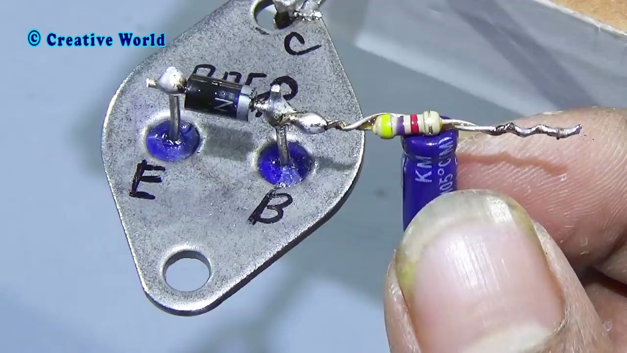 单晶体管(2N3055)制成的逆变器电路-廉价项目