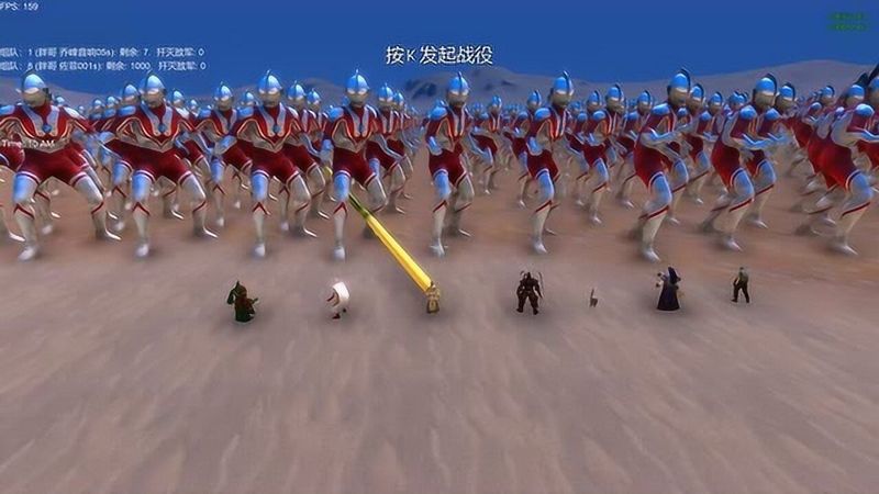 七大史诗战争模拟器联盟成员,能打败1000个佐菲奥特曼吗
